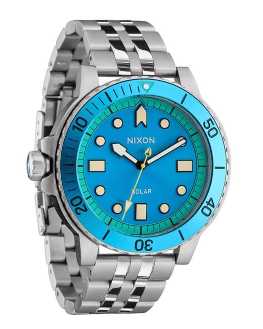 Nixon Analog Watch With Stainless Steel Strap A1402-5308-00 in Blue for ...