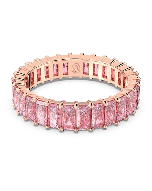 Swarovski Matrix Ring in Pink | Lyst