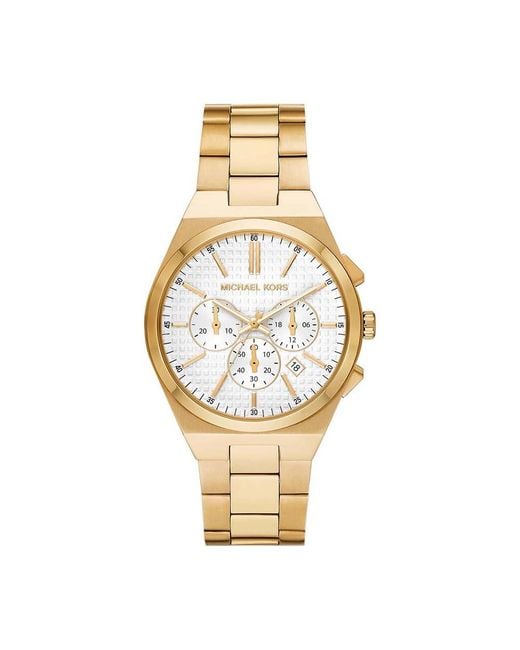 Michael Kors Mk9120 - Lennox Chronograph Gold-tone Stainless Steel ...
