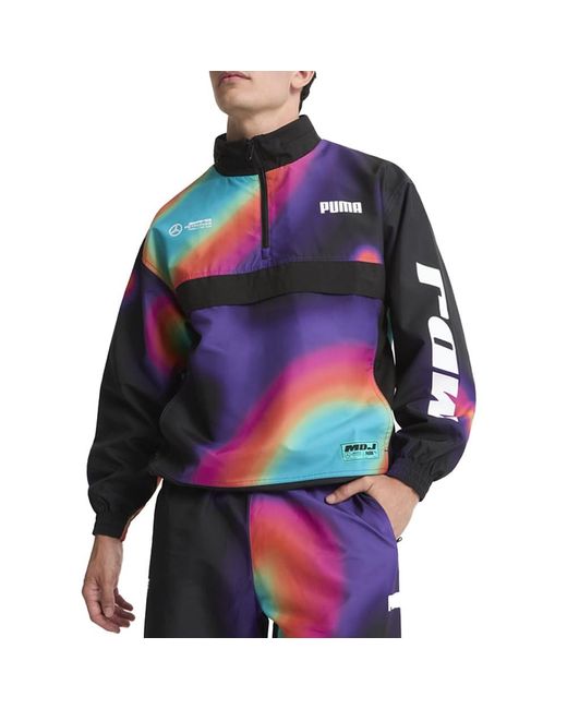 PUMA Mercedes Amg Petronas Formula 1 Statement Woven Jacket White-aop ...