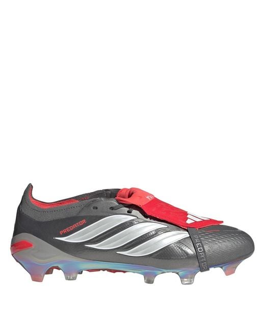 adidas S Elite Fold Over Tongue Firm Ground Football Boots Grey/red 10. ...