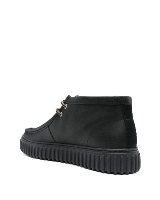 Clarks Torhill Hi in Black for Men | Lyst UK