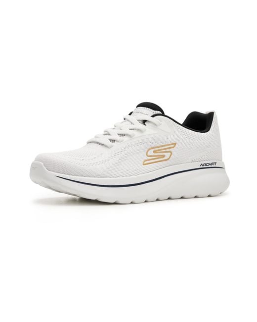 Skechers Go Walk Arch Fit N-joy Nate Sneaker in White for Men | Lyst