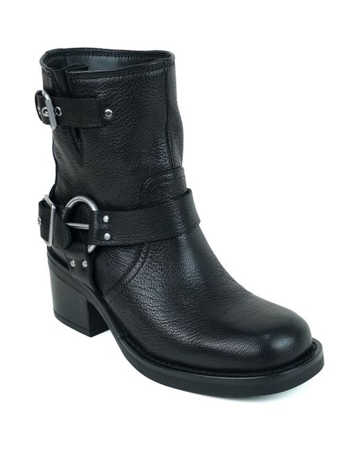Kenneth Cole Apxjul24 Buckle Leather Chelsea Boots in Black | Lyst