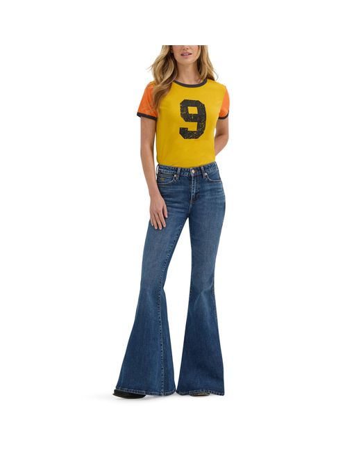 Wrangler X Wilson Lainey Bell-bottom in Blue | Lyst