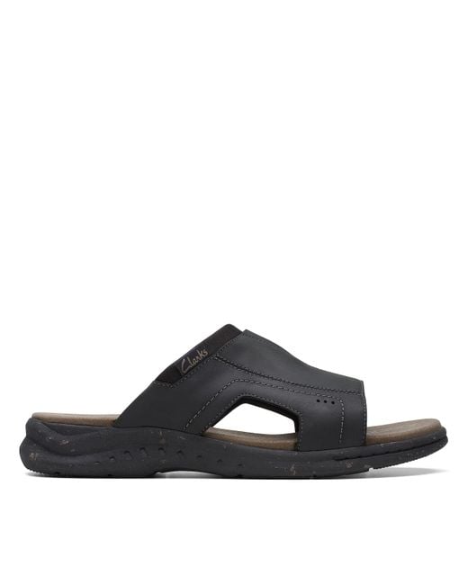 Clarks Walkford Band Slide Sandal in Blue for Men | Lyst