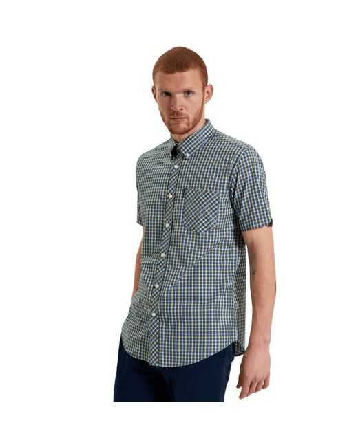 Ben Sherman Signature House Check Short Sleeve Shirt For In Corn in ...