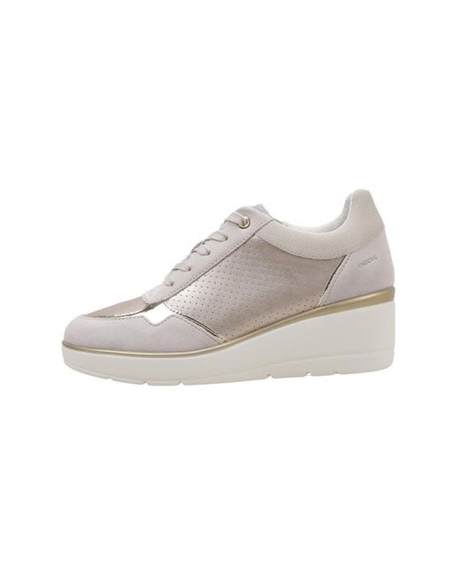 Geox D Ilde A Platform in Grey | Lyst UK