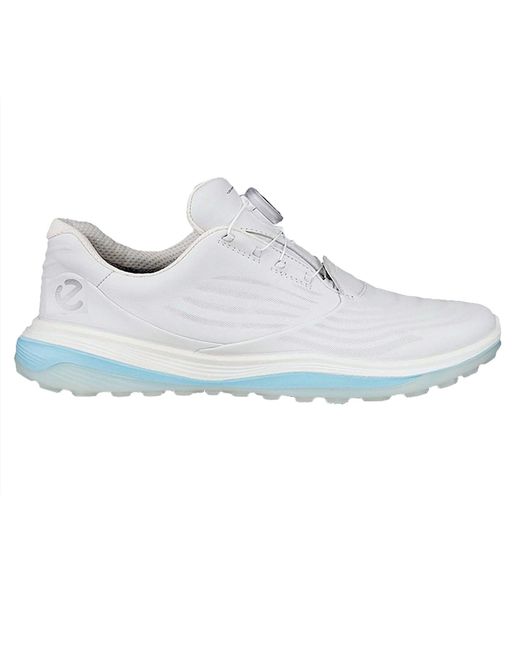 Ecco Lt1 Boa Hybrid Waterproof Golf Shoe in White | Lyst UK