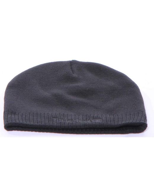 Timberland Knit Logo Beanie Hat For in Blue for Men | Lyst UK