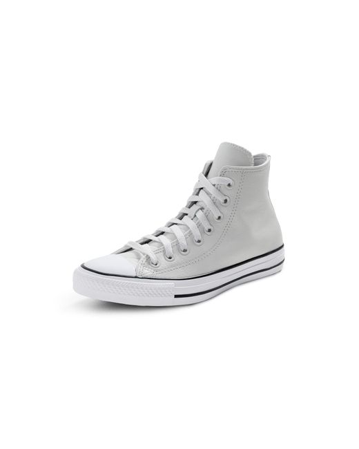 Converse Chuck Taylor All Star Leather Sneakers in White | Lyst UK