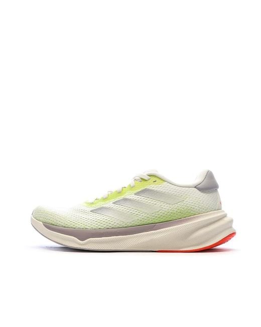 adidas Supernova White/yellow Running Shoes for Men | Lyst UK
