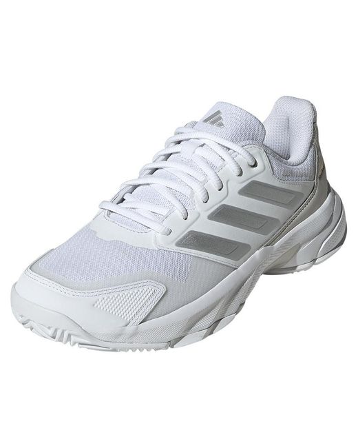 adidas Courtjam Control 3 Tennis Sneaker in Gray | Lyst