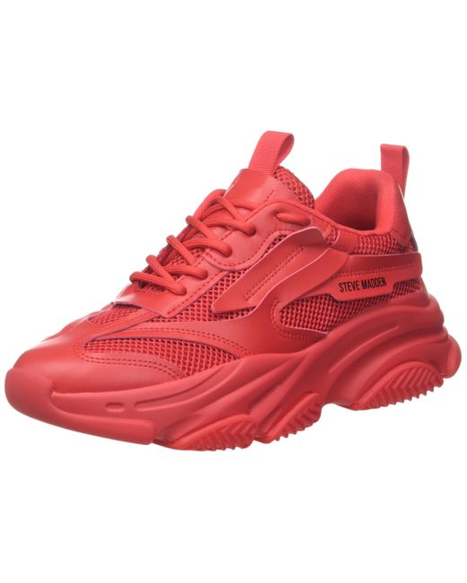 Steve Madden Possession Sneaker in Red | Lyst
