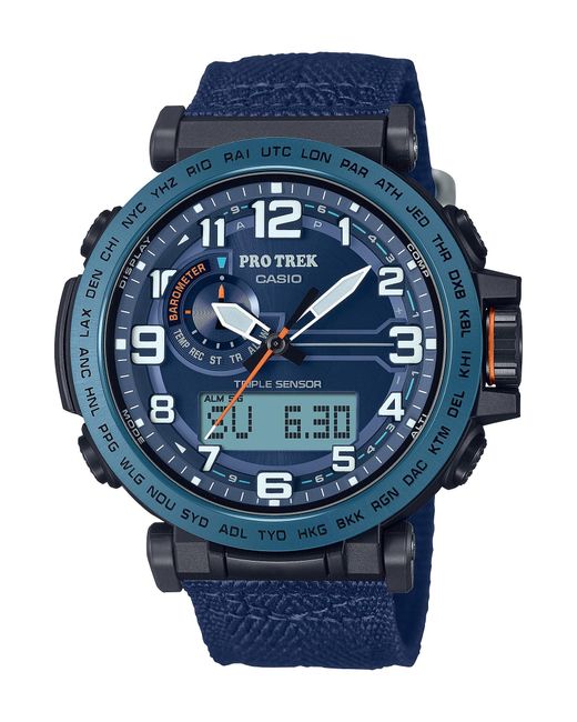 G-Shock Prg601yb Series | Pro Trek | Blue | 100m Wr | 1/100 Sec Stop ...
