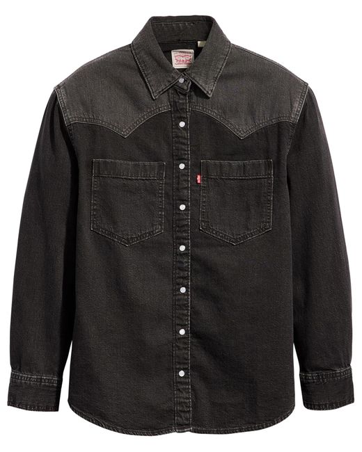 Levi's Teodora Western Shirt Blacks | Lyst UK