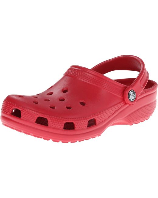 Crocs™ Adult Classic Sparkly Clog in Red | Lyst