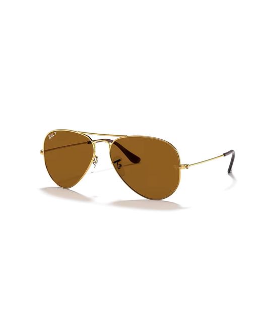 Ray-Ban Rb3025 Metal Polarized Aviator Sunglasses For For +bundle With ...
