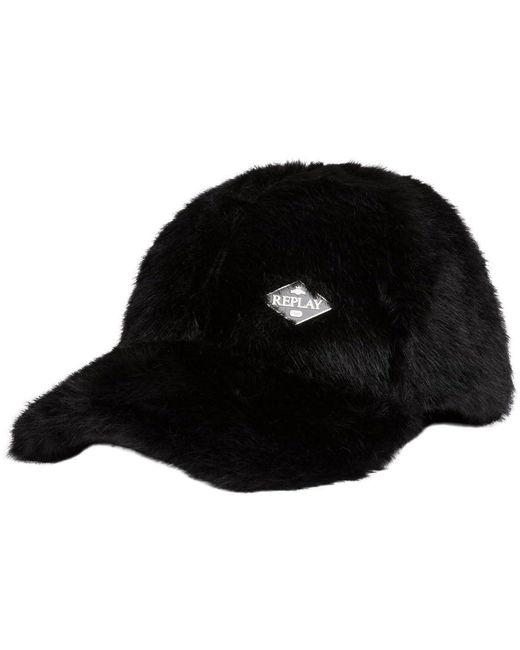 Replay Aw4325 Baseball Cap in Black | Lyst UK
