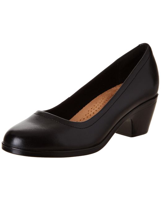 Clarks Emily2 Ruby ( Leather) High Heels in Black | Lyst