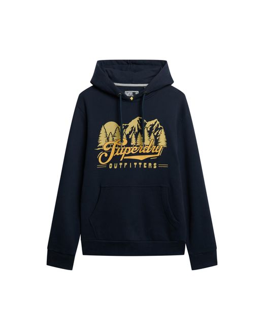 Superdry Outfitters Hooded Jacket in Blue for Men | Lyst UK