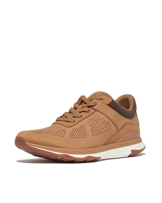 Fitflop Vitamin Ffx Perf Nubuck Trainers in Brown for Men | Lyst UK