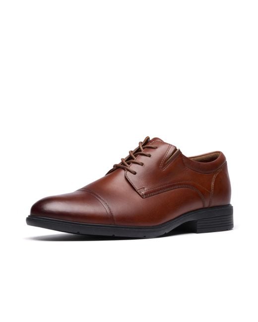 Clarks Steadwell Cap Oxford in Brown for Men | Lyst