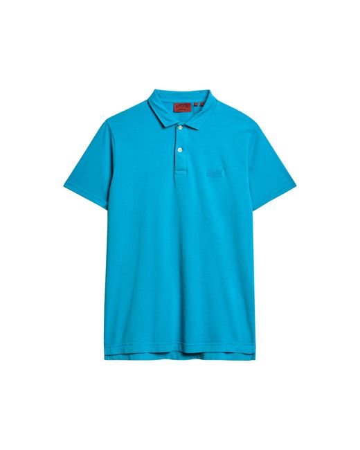 Superdry Essential Logo Neon Polo Shirt Men - Xxl in Blue for Men | Lyst UK