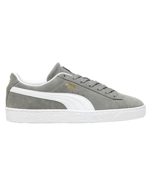 PUMA Mens Suede Classic Lace Up Sneakers Shoes Casual - Grey, Grey, 13 ...