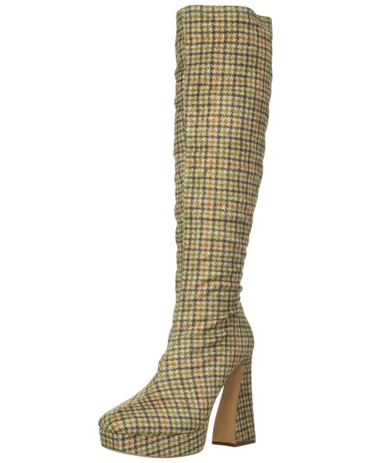 Jessica Simpson Daniyah Platform Heel Knee Boot in Natural | Lyst