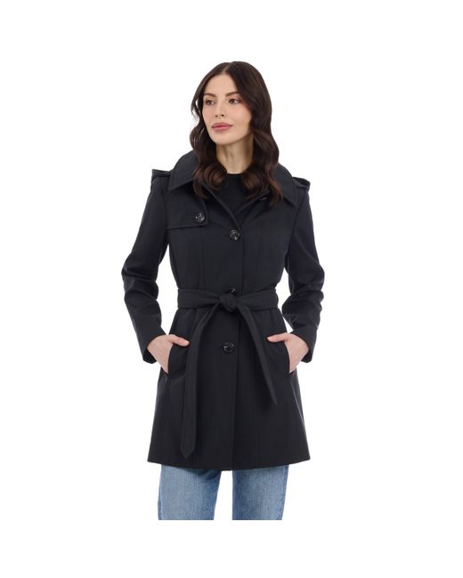 Michael Kors Trench Coat Style Raincoat With Detachable Hood Trenchcoat ...
