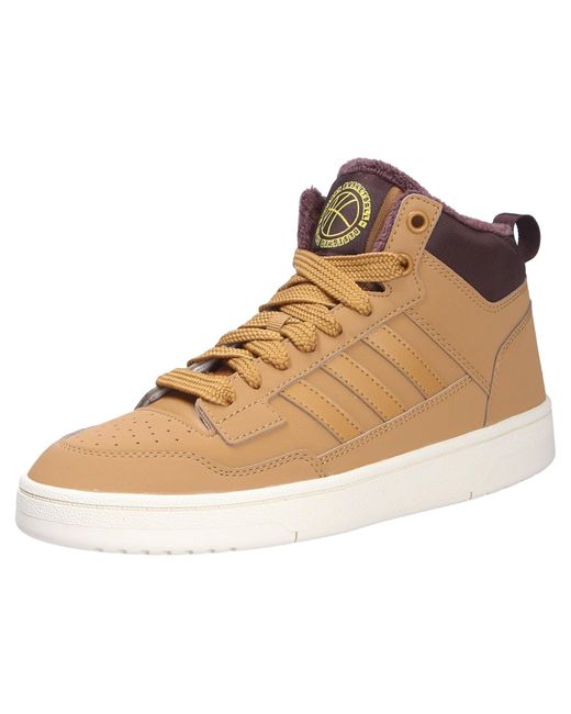 adidas Rapid Court Mid Winterized Shoes in Natural | Lyst UK