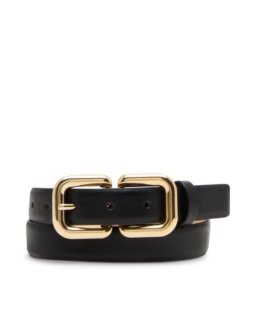 Steve Madden Womens Everday Double Buckle Pant Belt in Black | Lyst UK