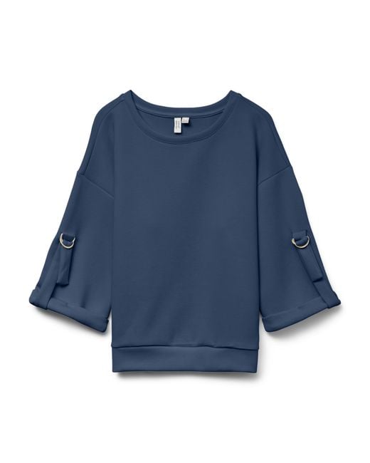 Vero Moda Vmbolda 3/4 O-neck Sweat Jrs Btq Ga in Blue | Lyst UK