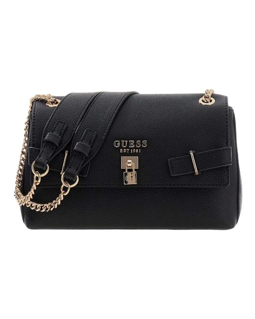 Guess Yesba Convertible Xbody Flap Black Shoulder Bag Black | Lyst UK