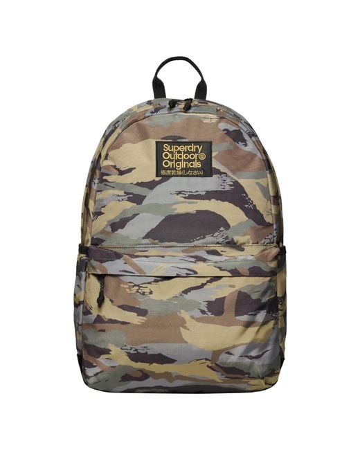 Superdry 'printed Montana' Backpack/rucksack in Grey for Men | Lyst UK