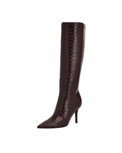 Guess Gressa Knee High Boot in Brown | Lyst UK