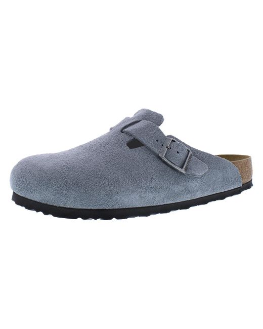 Birkenstock Adult Boston Super Grip Leather Clogs in Blue | Lyst UK