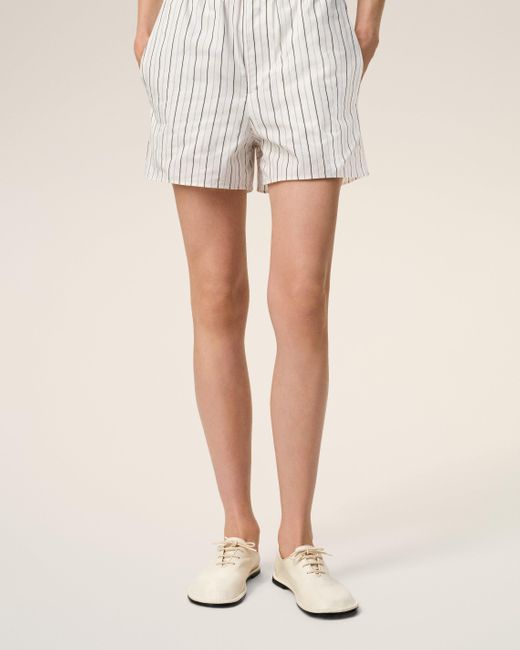 Ami Paris Leather One Cut Shoes in Natural | Lyst
