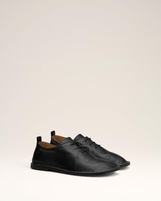 Ami Paris Leather One Cut Shoes in Natural | Lyst