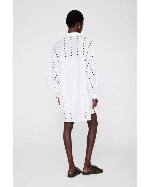 Anine Bing Marianne Dress in White | Lyst UK