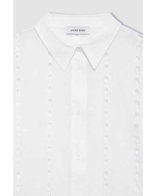 Anine Bing Marianne Dress in White | Lyst UK