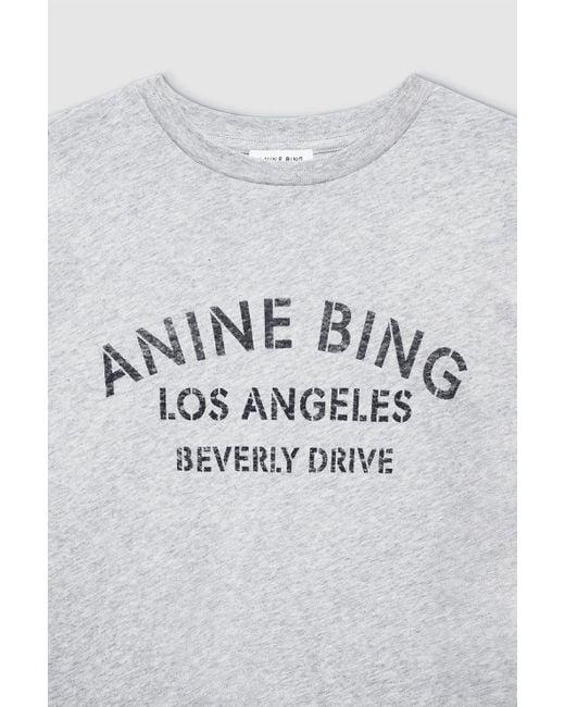 Anine Bing Cohen Tee Los Angeles Stencil in Blue | Lyst UK