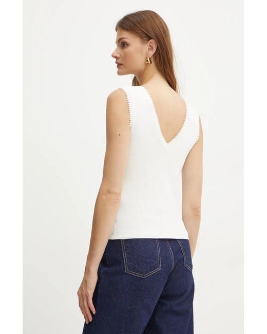 Camicetta Mushu di Morgan in Bianco | Lyst