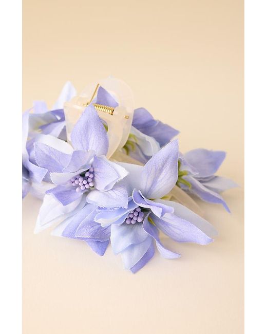 By Anthropologie The Lily Flower Hair Claw Clip in Blue | Lyst UK