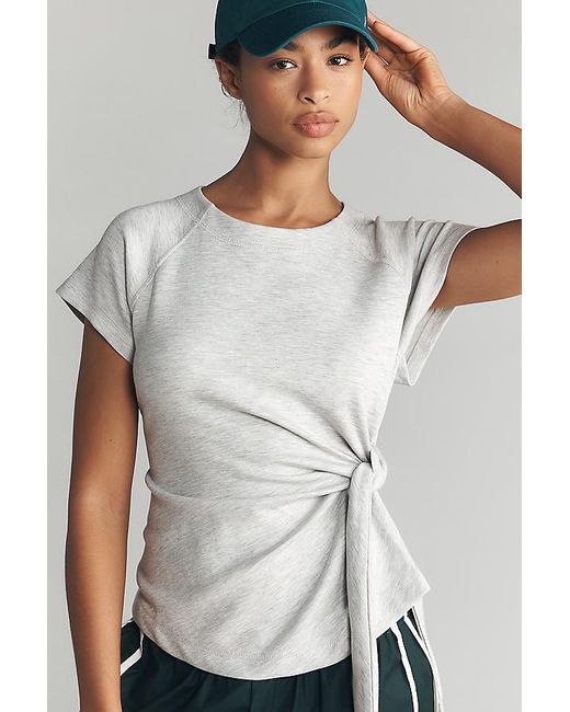Daily Practice Belted Short-Sleeve Top in White | Lyst UK