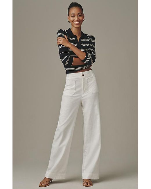 Maeve The Colette Beachy Linen Full-Length Wide-Leg Trousers By in ...