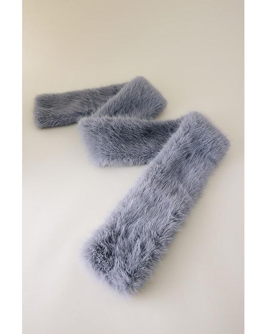 By Anthropologie Faux-Fur Scarf in Blue | Lyst UK
