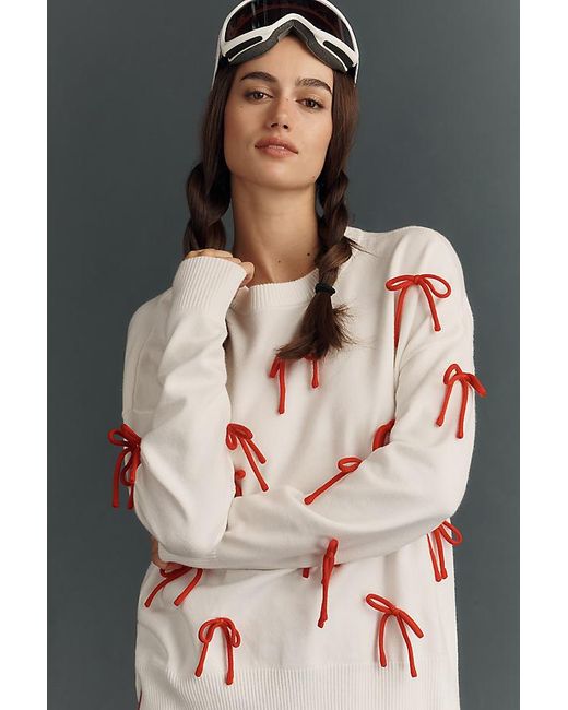 Beach Riot Callie Festive Crew-Neck Jumper in Grey | Lyst UK