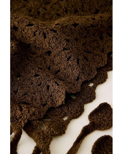 By Anthropologie Crochet Bonnet in Black | Lyst UK